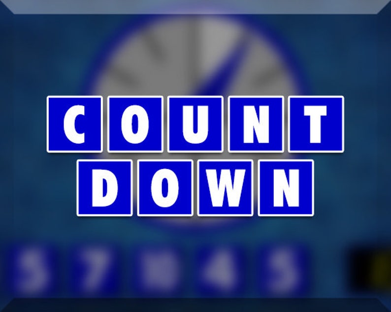 Countdown Game Show Software - Etsy