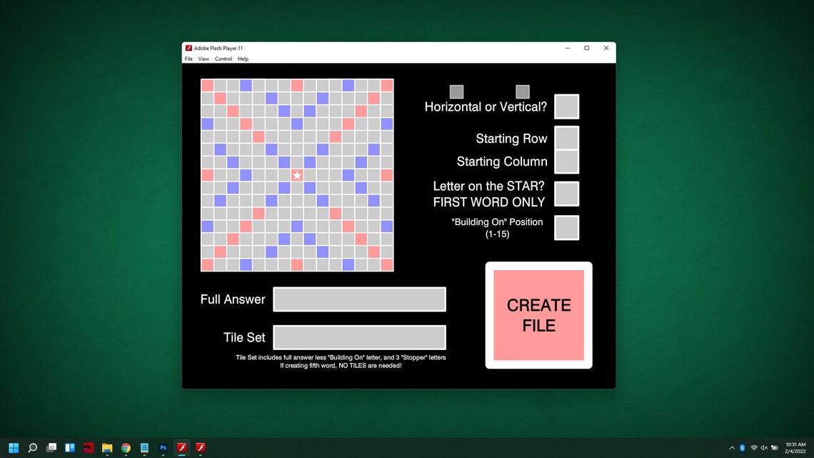 Scrabble Game Show Software - Etsy