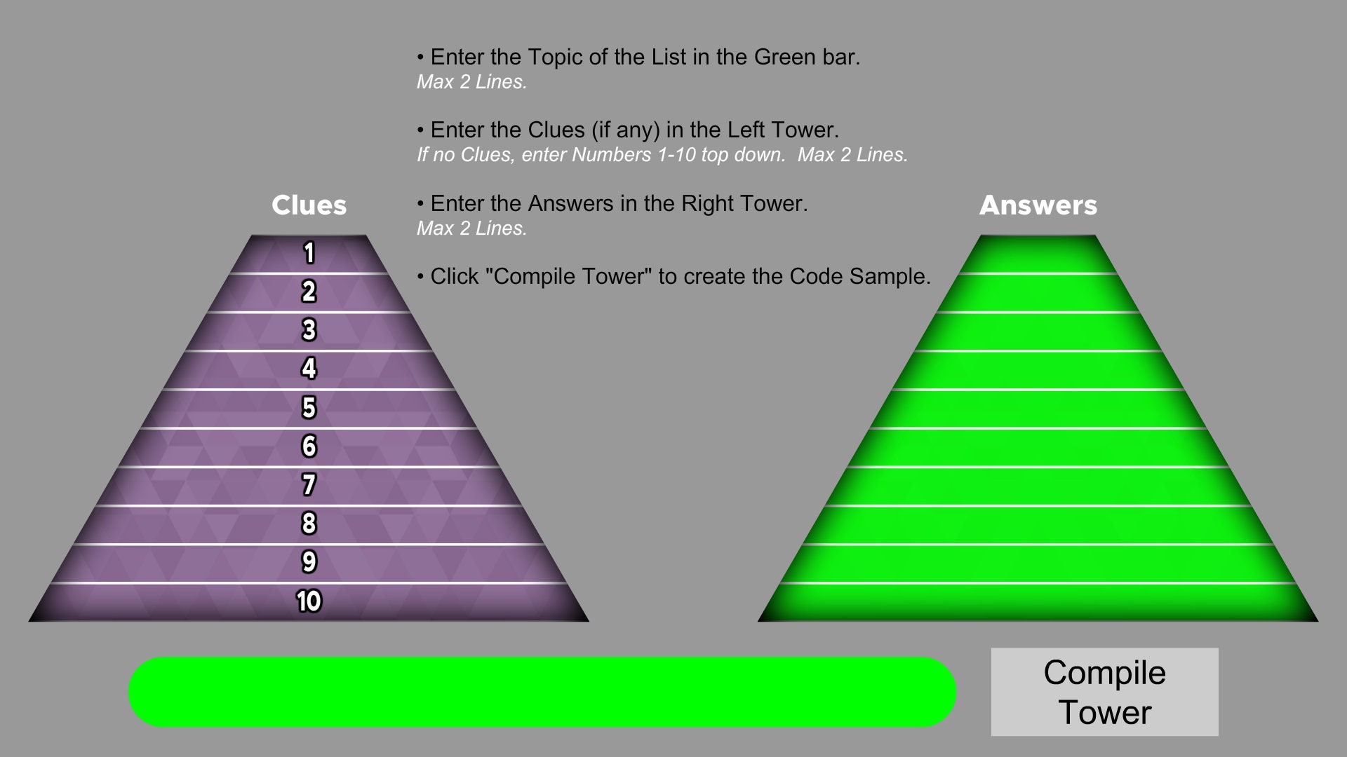 Tenable - Game Show Software - Etsy