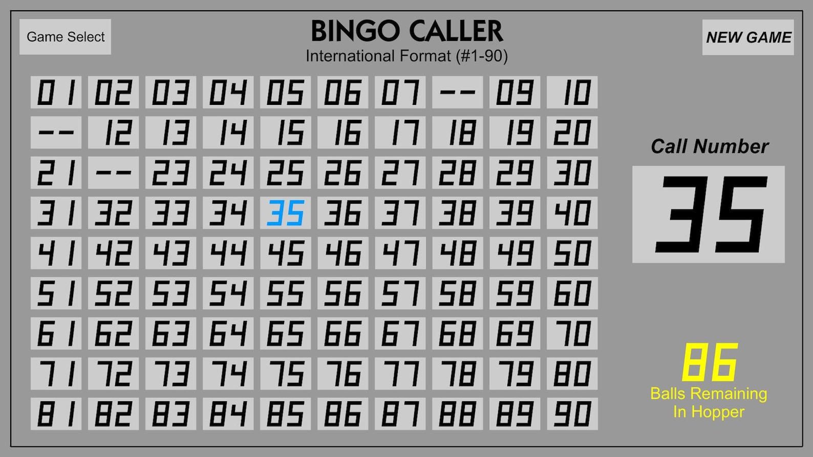 Bingo Caller - Bingo Game Software - Etsy
