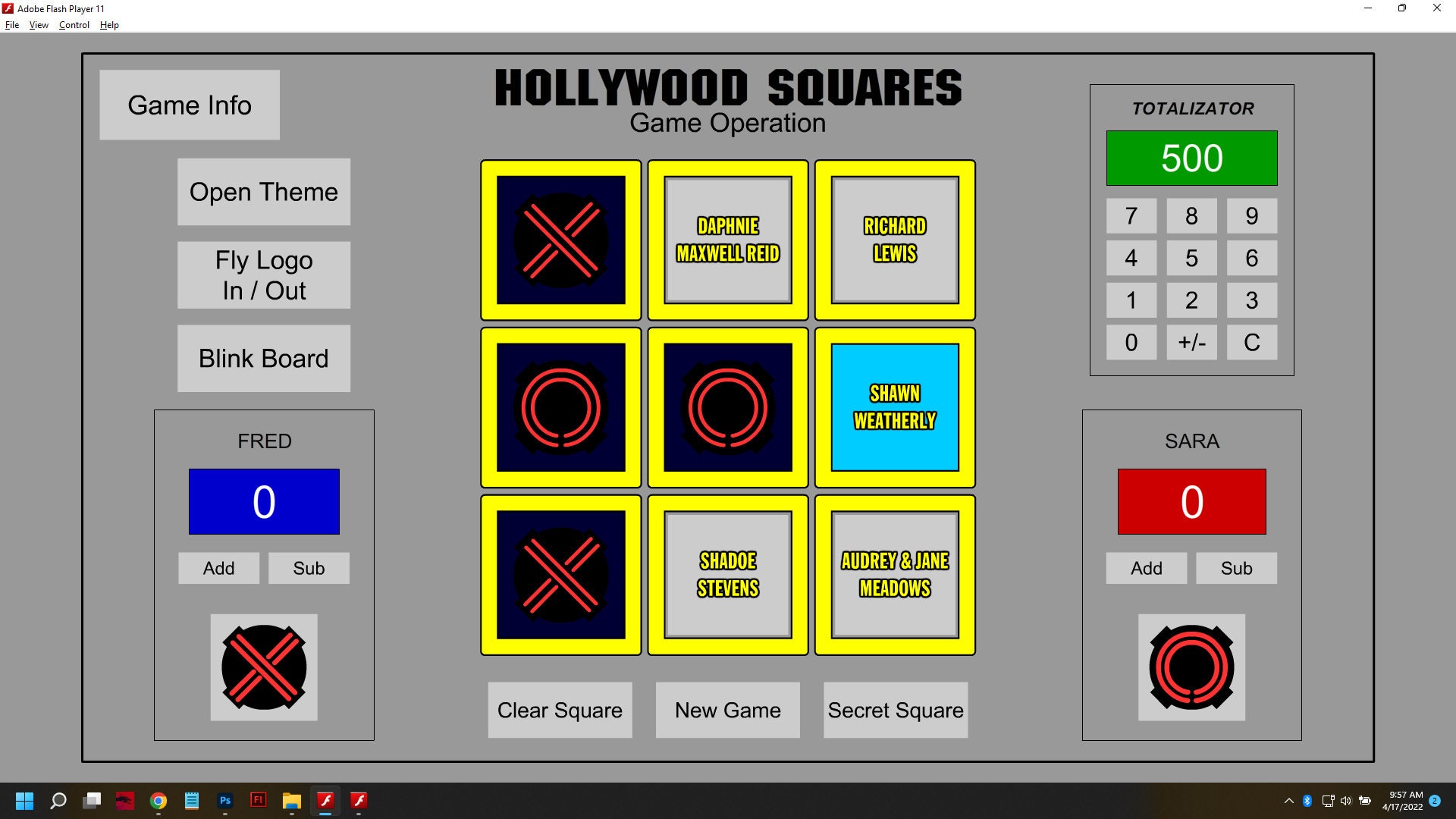 Hollywood Squares - Game Show Software - Etsy