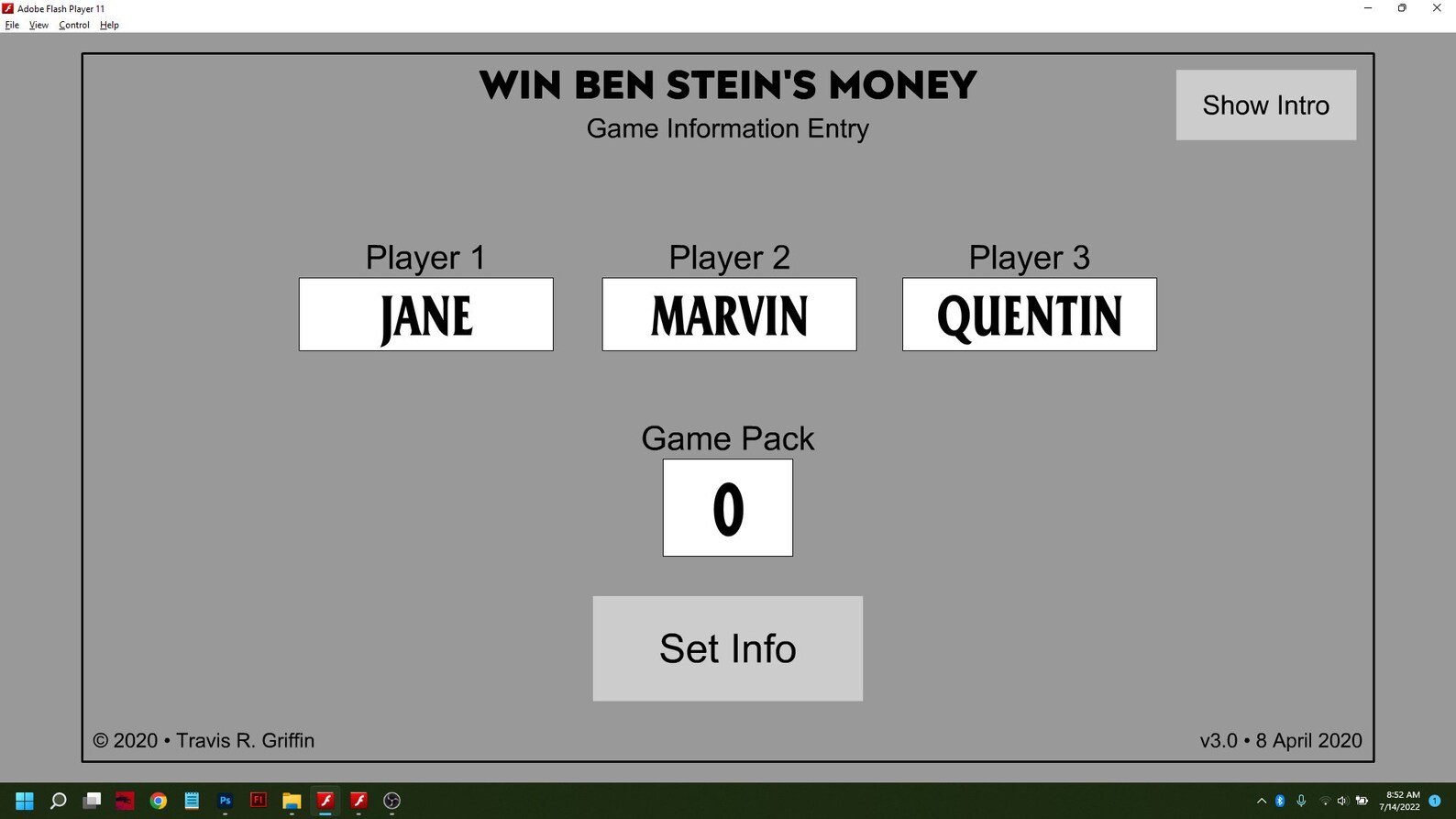 Win Ben Stein's Money - Game Show Software - Etsy