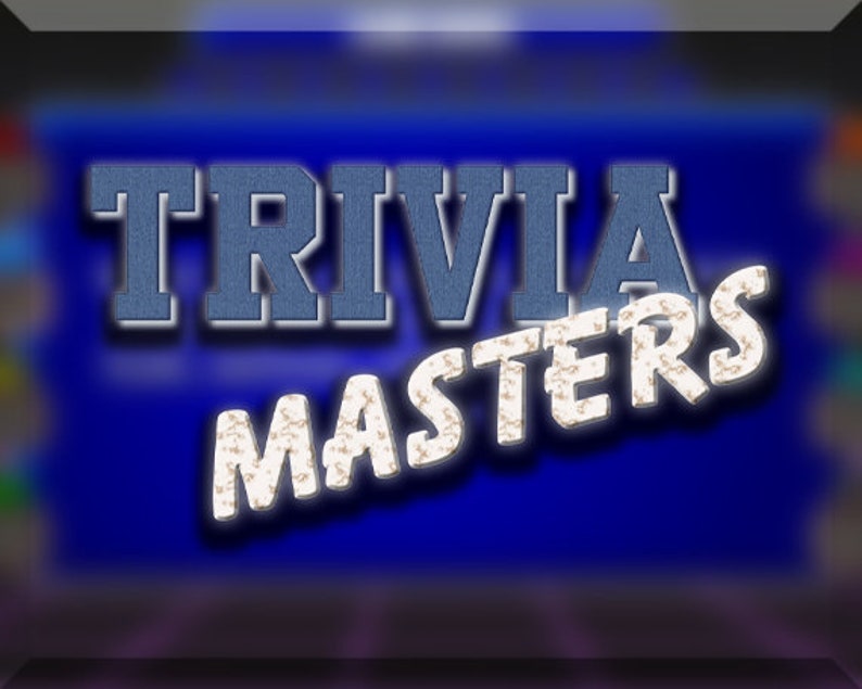 Trivia Masters Game Show Software - Etsy