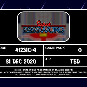 Super Password - Game Show Software - Etsy