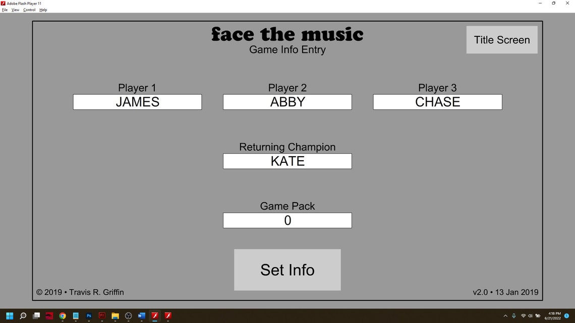 Face the Music - Game Show Software - Etsy