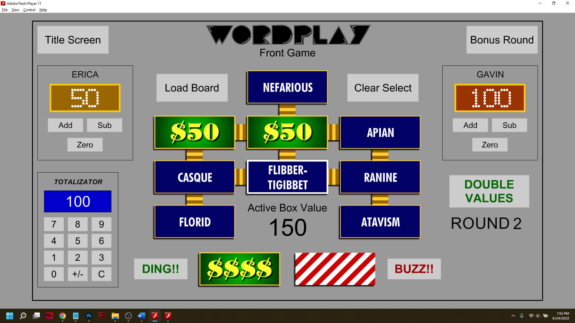 Wordplay Game Show Sofware - Etsy