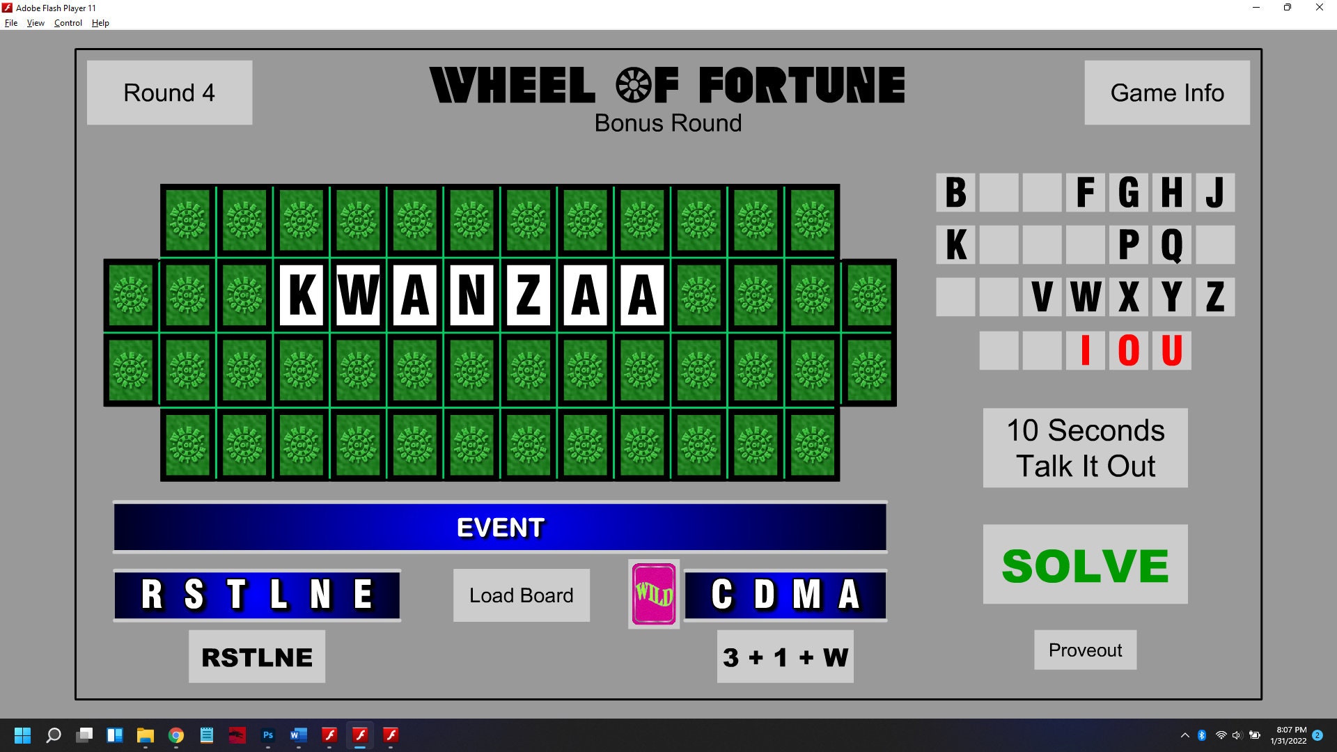 Wheel of Fortune Game Show Software - Etsy
