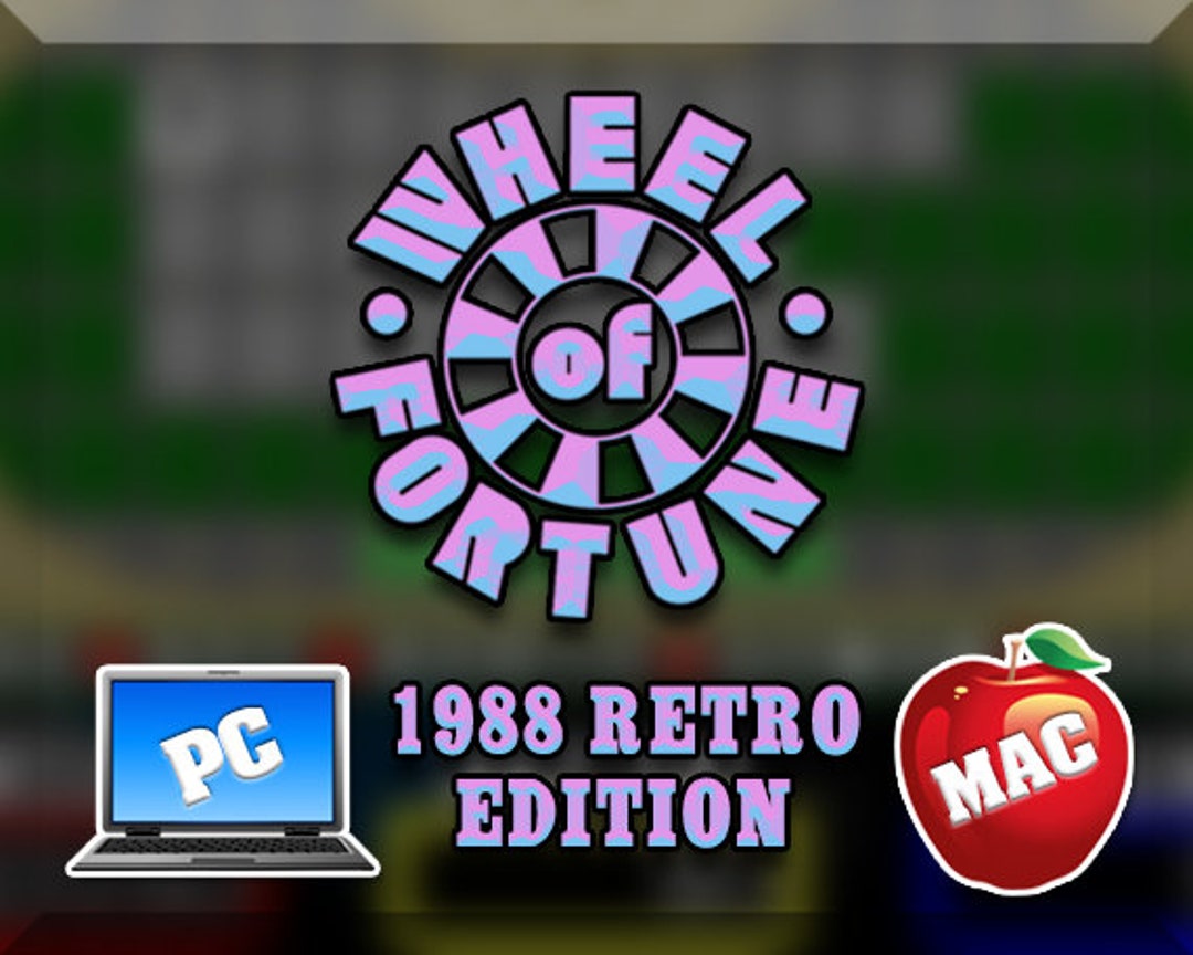 Wheel of Fortune: Retro Edition Game Show Software - Etsy