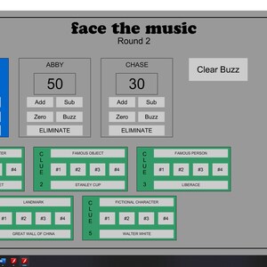 Face the Music - Game Show Software - Etsy
