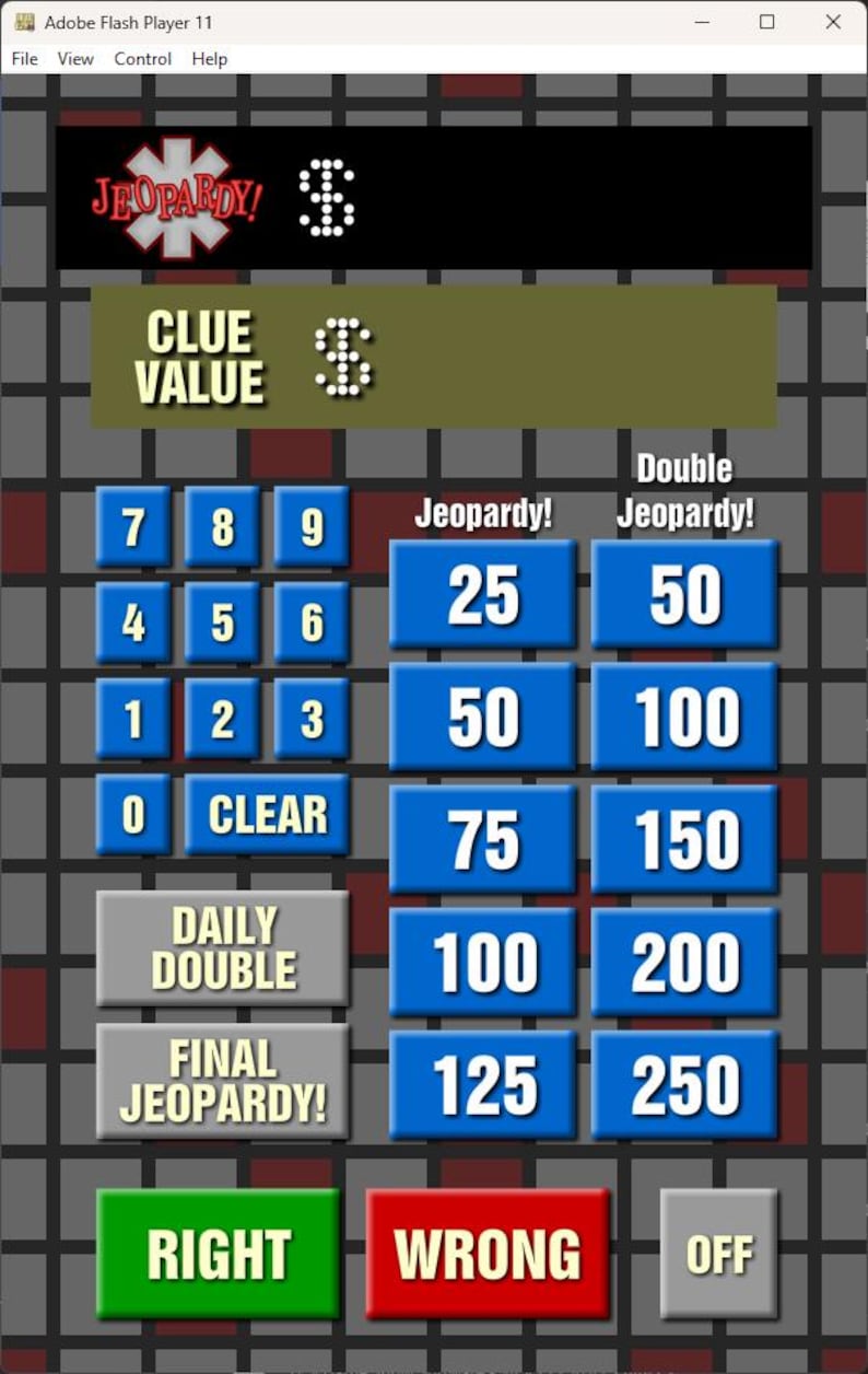Jeopardy! - Play-along Scorekeeper Software - Etsy