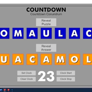 Countdown - Game Show Software - Etsy