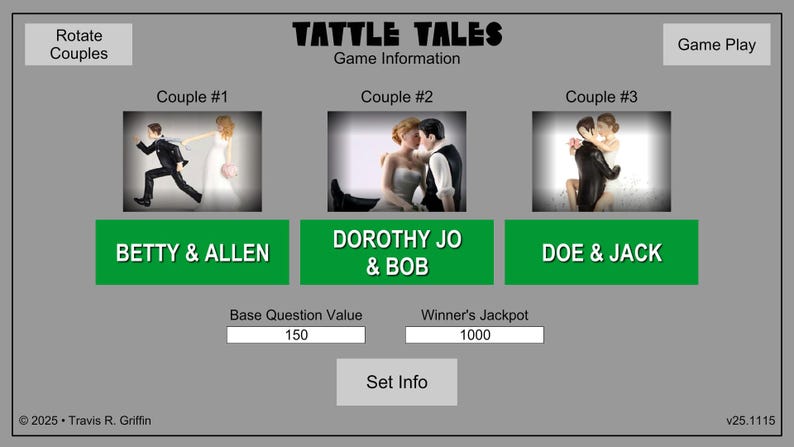 Tattle Tales - Game Show Software - Etsy