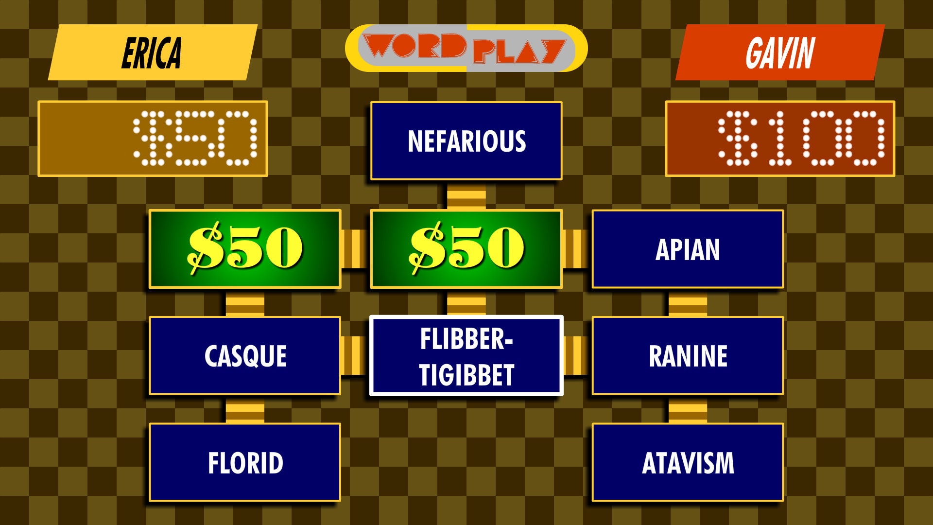 Wordplay Game Show Sofware - Etsy