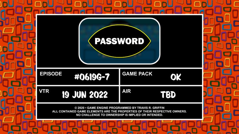 Password - Game Show Software - Etsy