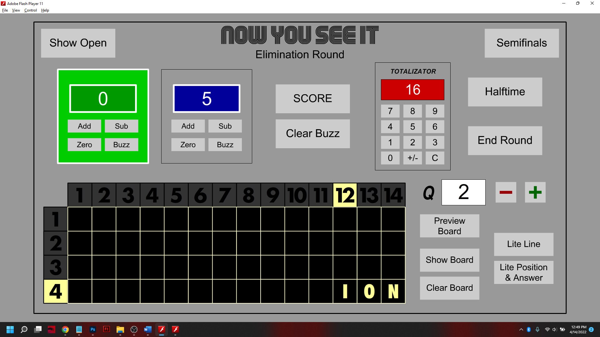 Now You See It Game Show Software - Etsy