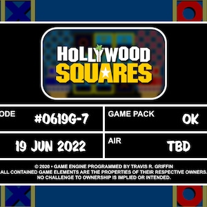 Hollywood Squares - Game Show Software - Etsy