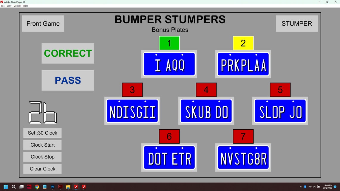 Bumper Stumpers - Game Show Software - Etsy