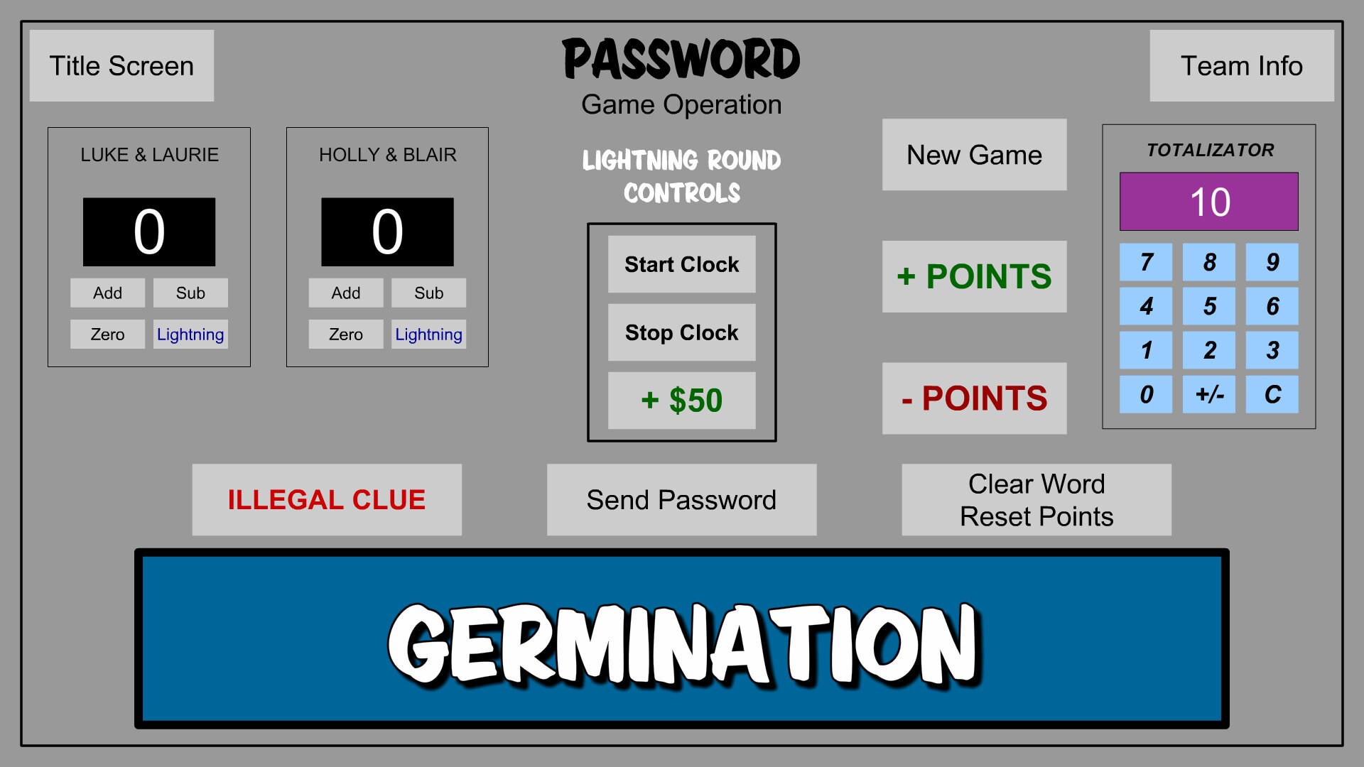Password - Game Show Software - Etsy