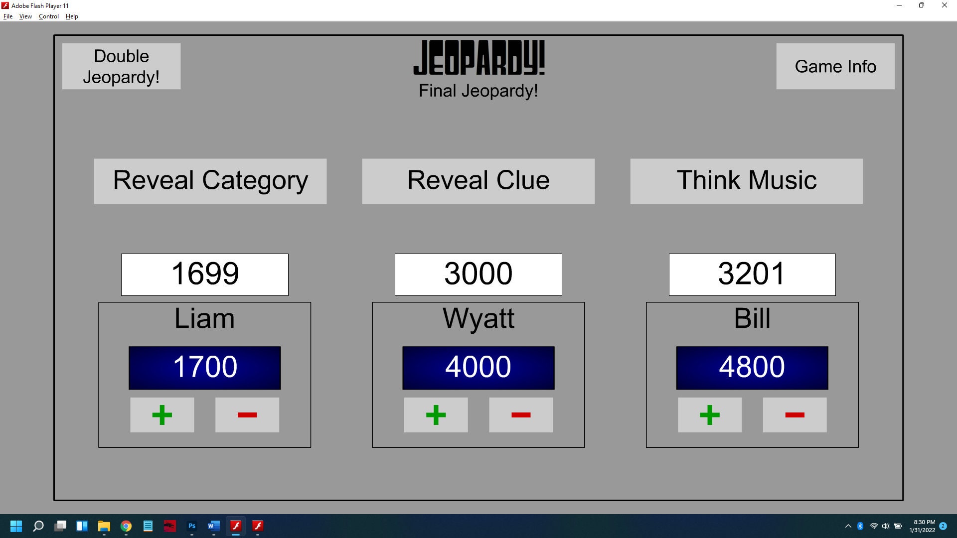 Jeopardy Game Show Software - Etsy