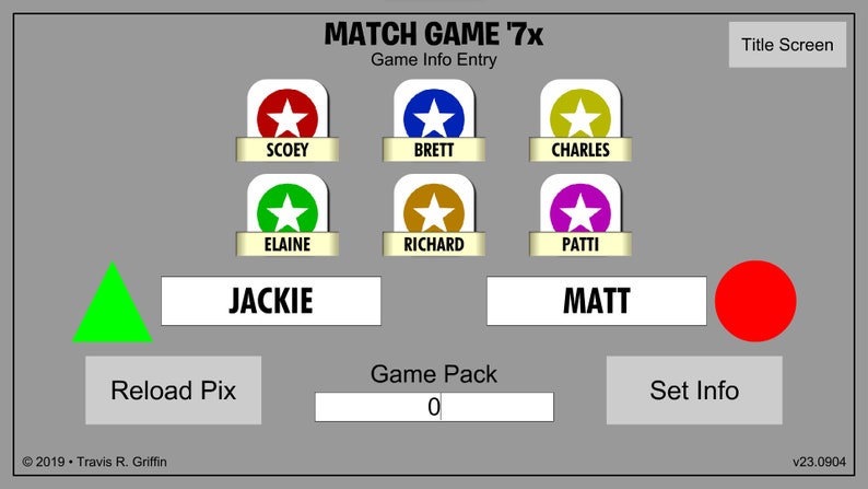 Match Game 7x - Game Show Software - Etsy