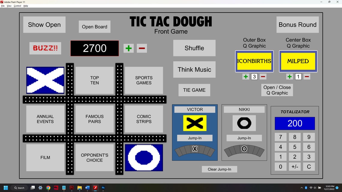 Tic Tac Dough Game Show Software - Etsy