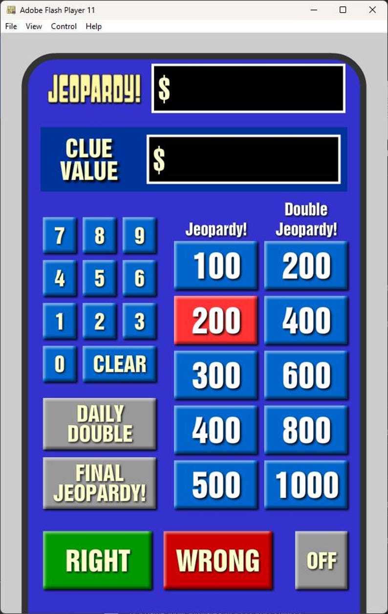 Jeopardy! - Play-along Scorekeeper Software - Etsy