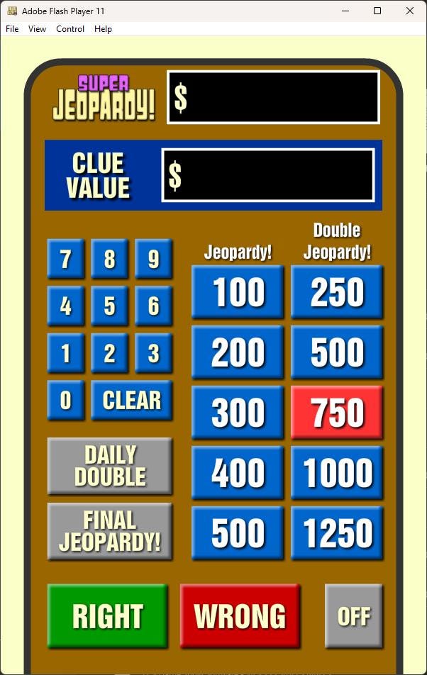 Jeopardy! - Play-along Scorekeeper Software - Etsy