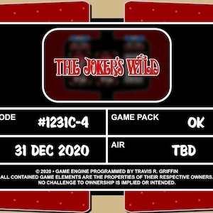 The Joker's Wild - Game Show Software - Etsy