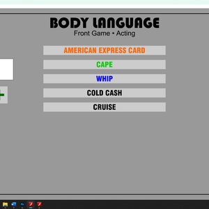 Body Language - Game Show Software - Etsy