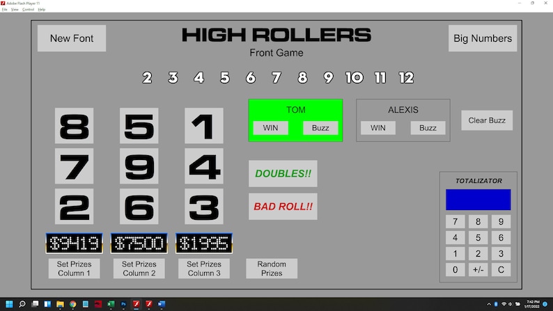 High Rollers Game Show Software - Etsy