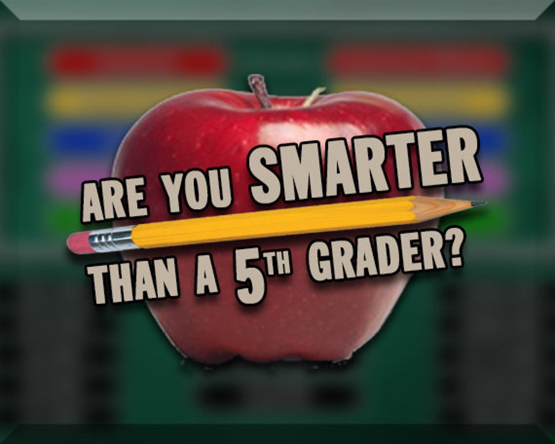 Are You Smarter Than A 5th Grader Game Show Software - Etsy
