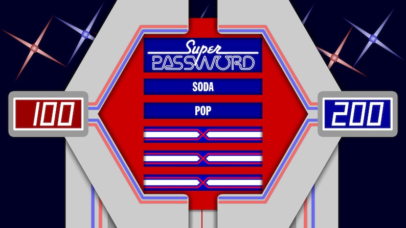Super Password Game Show Software - Etsy