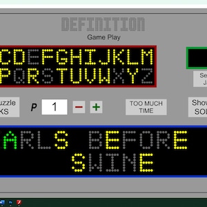 Definition - Game Show Software - Etsy