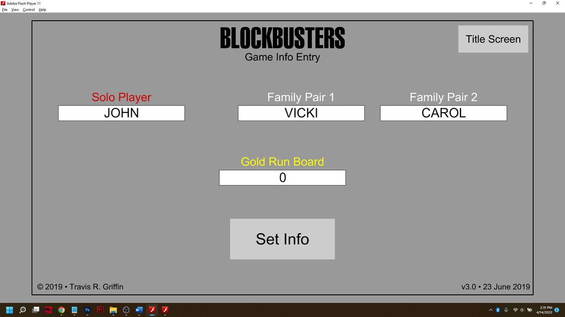 Blockbusters Game Show Software - Etsy