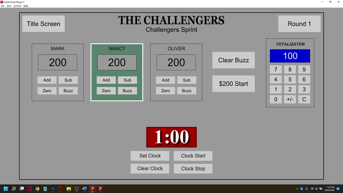 The Challengers Game Show Software - Etsy