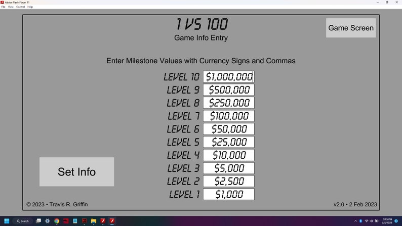1 Vs 100 - Game Show Software - Etsy