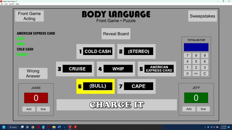 Body Language Game Show Software - Etsy