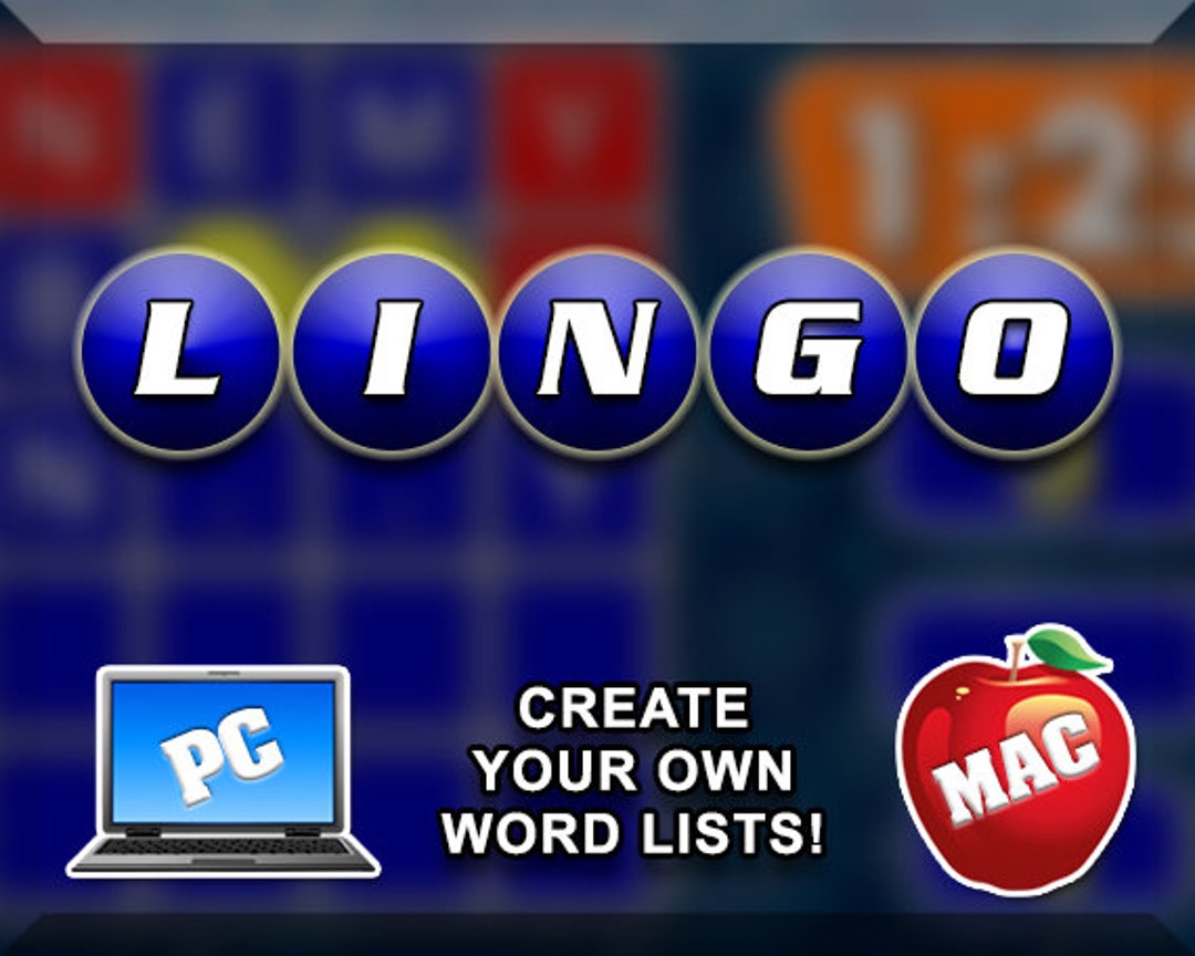 Lingo: Custom Edition - Game Show Software - Etsy