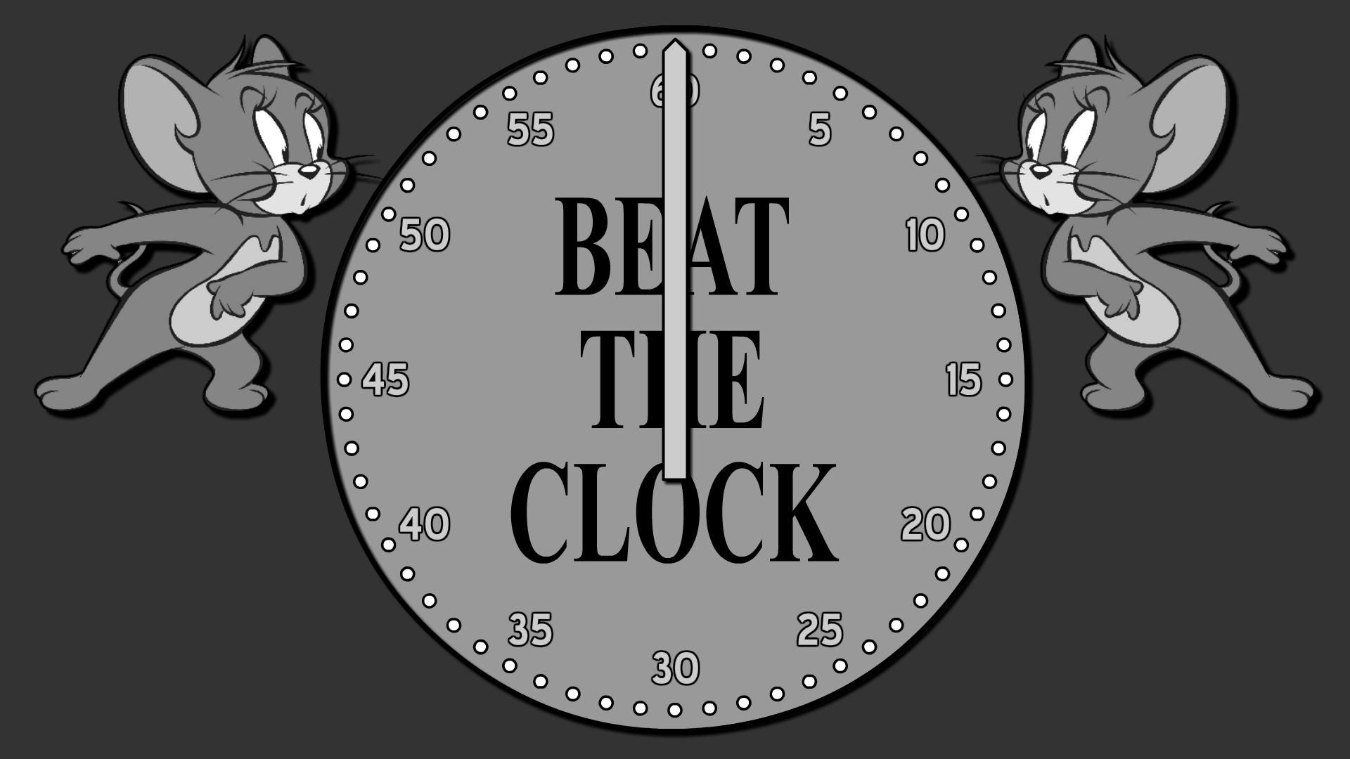 Beat the Clock Game Show - Analog Clock Display - Etsy