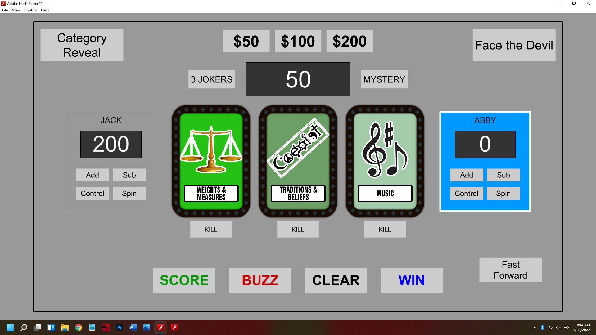 The Joker's Wild Game Show Software - Etsy