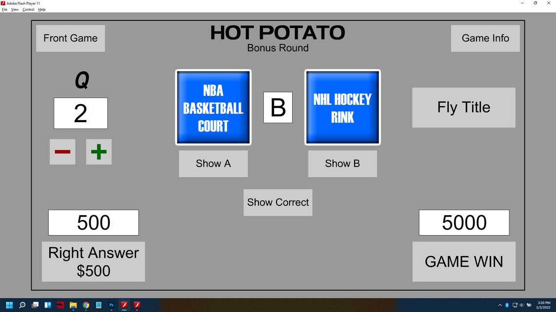 Hot Potato Game Show Software - Etsy