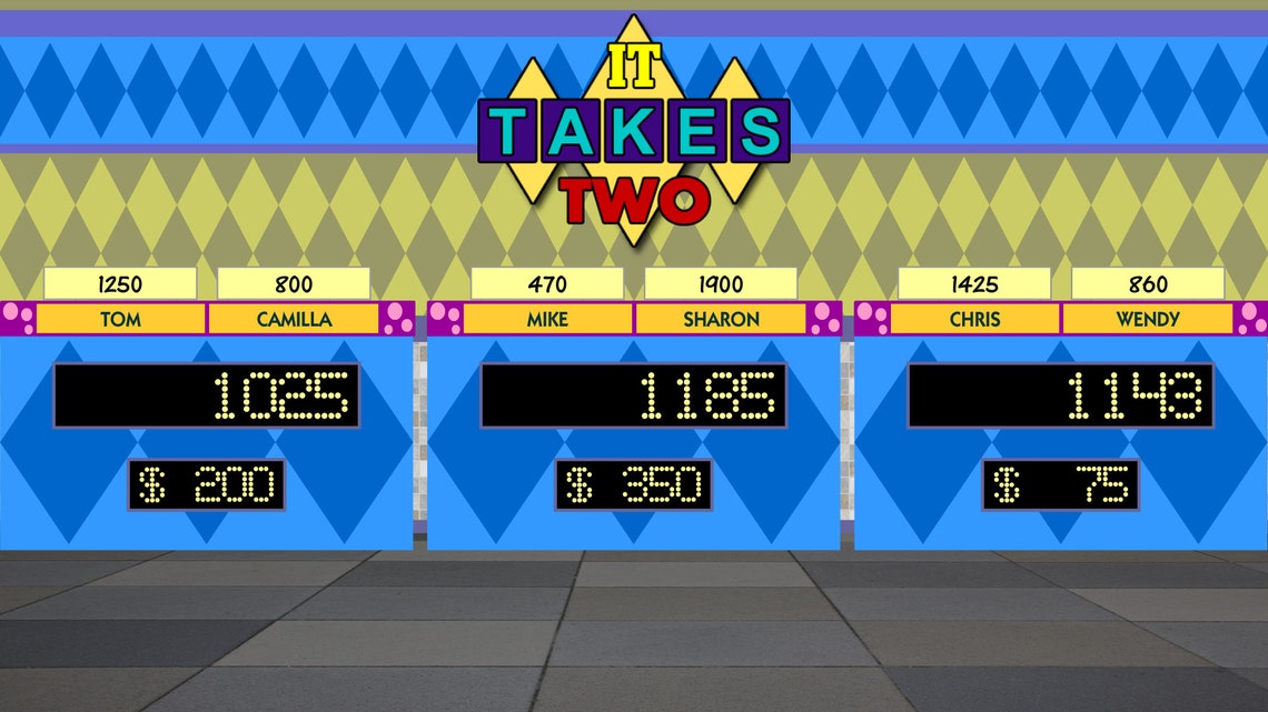 It Takes Two Game Show Software Etsy