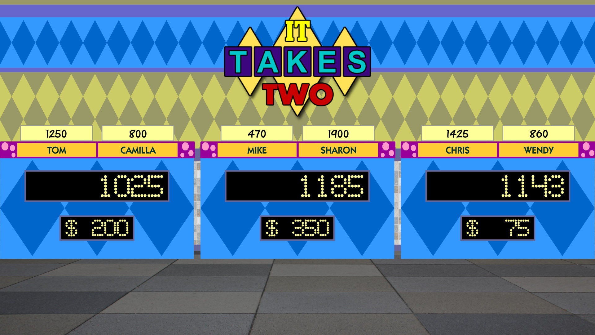 It Takes Two Game Show Software - Etsy