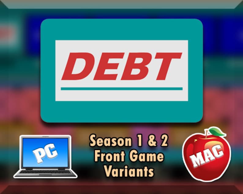 Debt - Game Show Software - Etsy