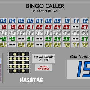 Bingo Caller - Bingo Game Software - Etsy