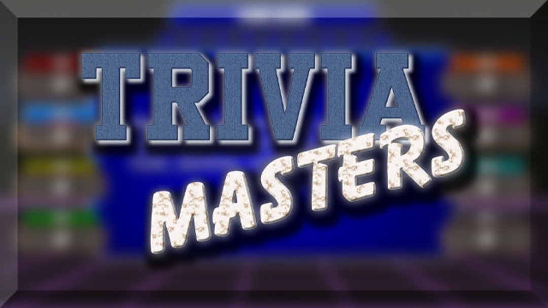 Trivia Masters Game Show Software - Etsy