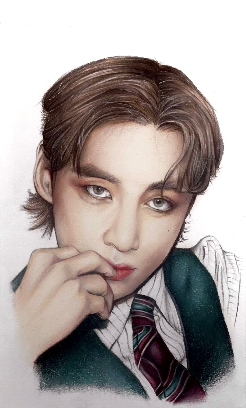 BTS V Dynamite Photocard BTS V/taehyung Fanart Merch - Etsy