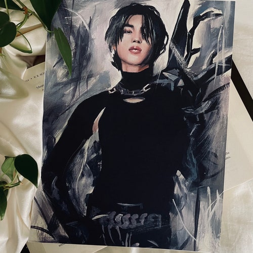 BTS Jimin Choas Wall Art Print BTS Jimin Fanart Merch Room - Etsy