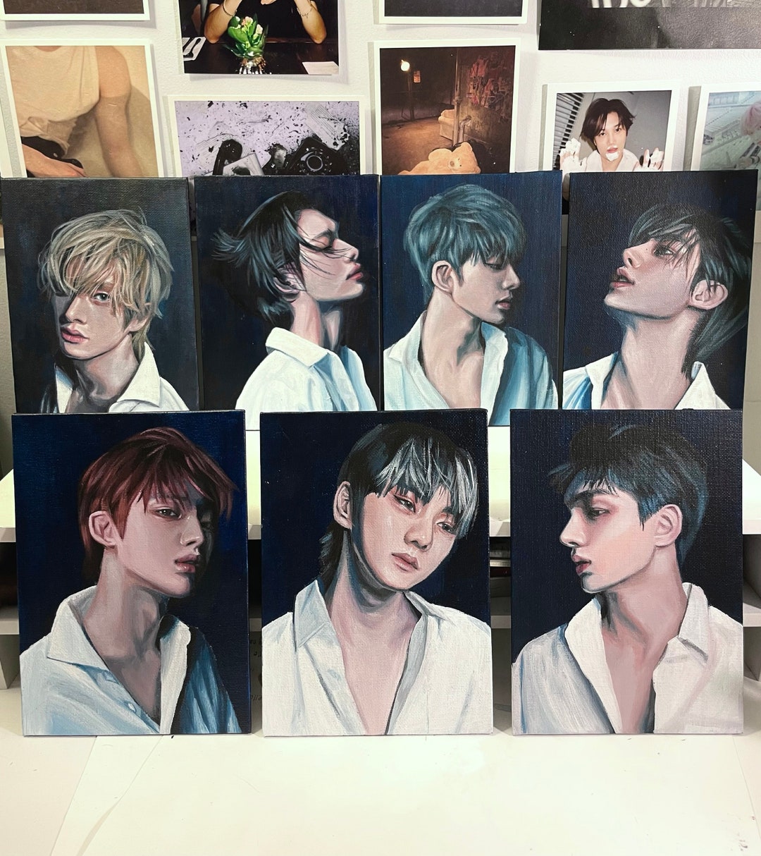 Enhypen Original Acrylic Painting of Each Member - Heesung, Jay ...