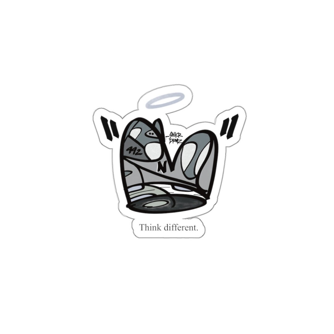 New Balance 992's Aka "the Steve Jobs' Shoe" "throwie" Sticker - Etsy